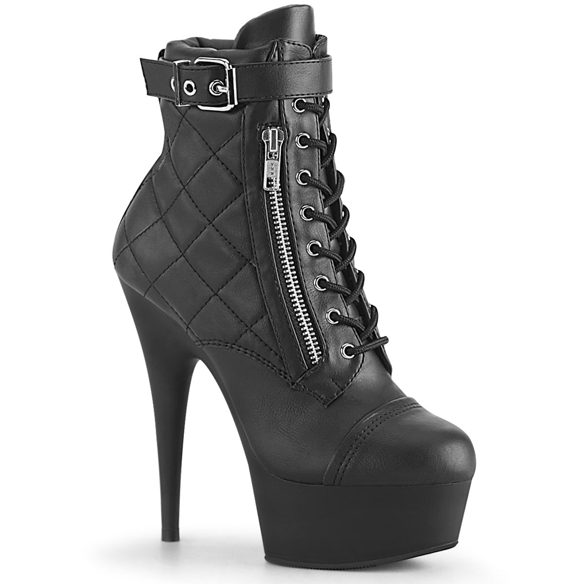 6" Quilted Pattern Bootie (DELIGHT-600-05) — SinfulShoes.com