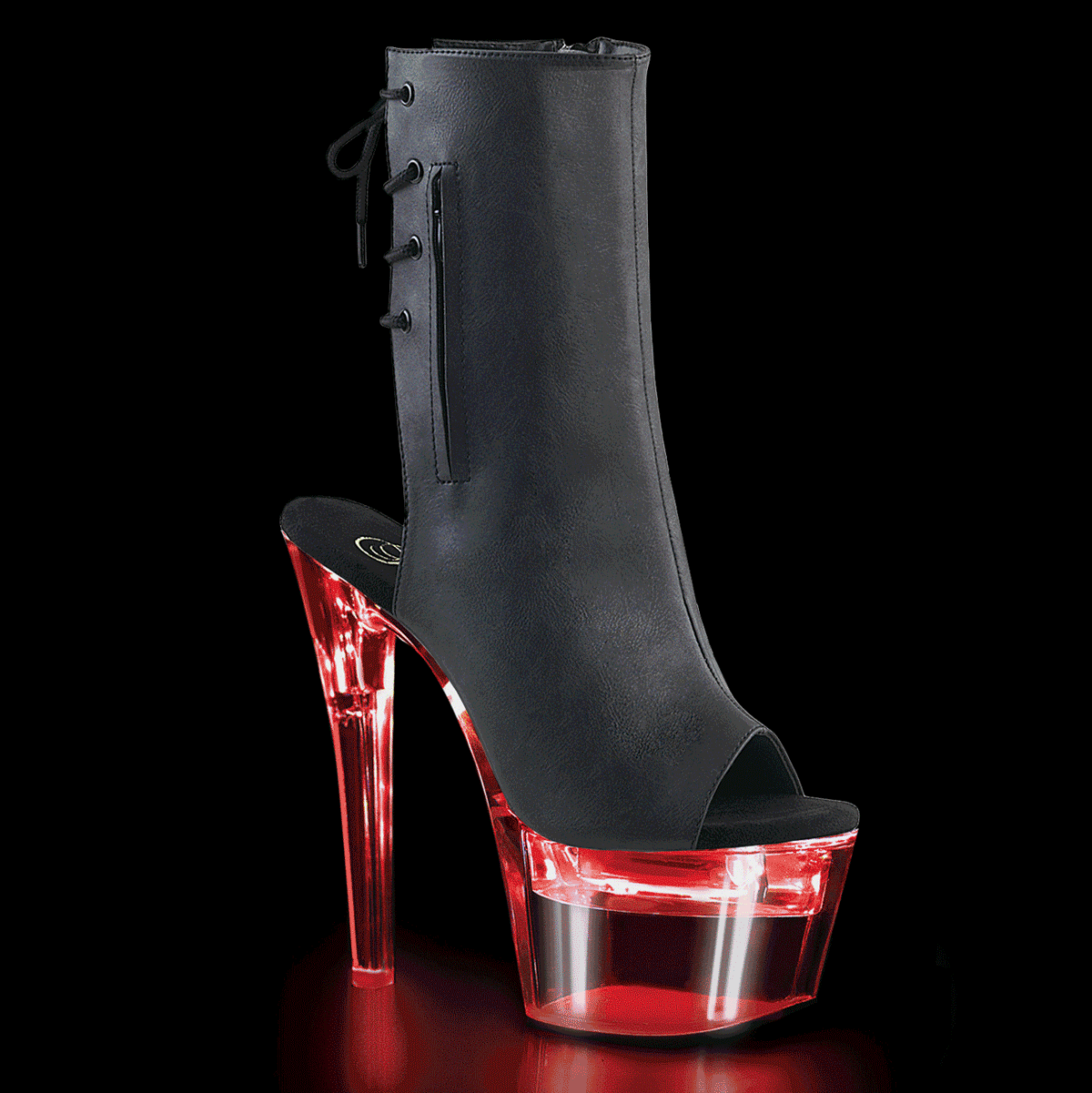 7" Heel LED Light-Up Boot (FLASHDANCE-1018-7) — SinfulShoes.com